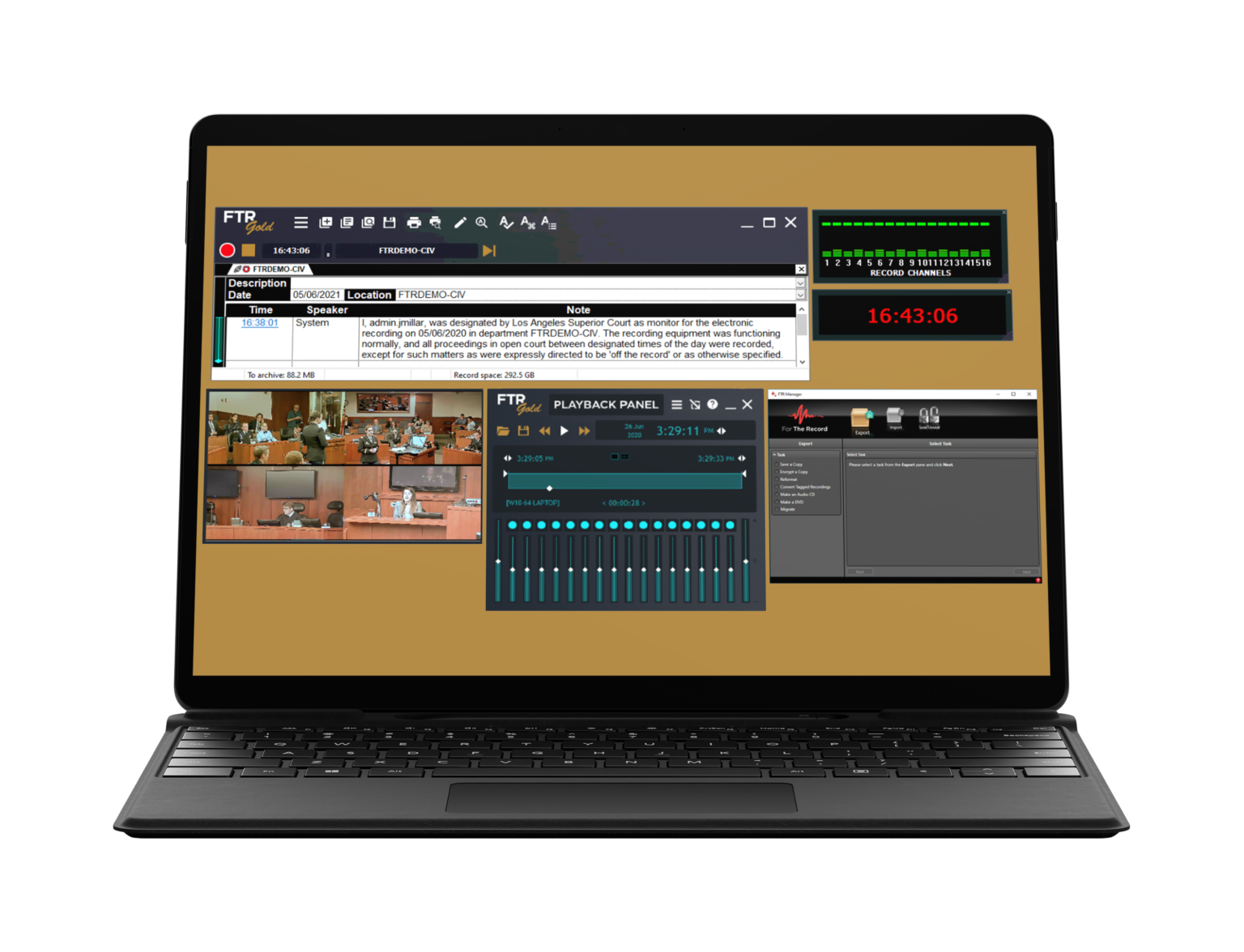FTR Recording Suite | Capture & livestream court recordings