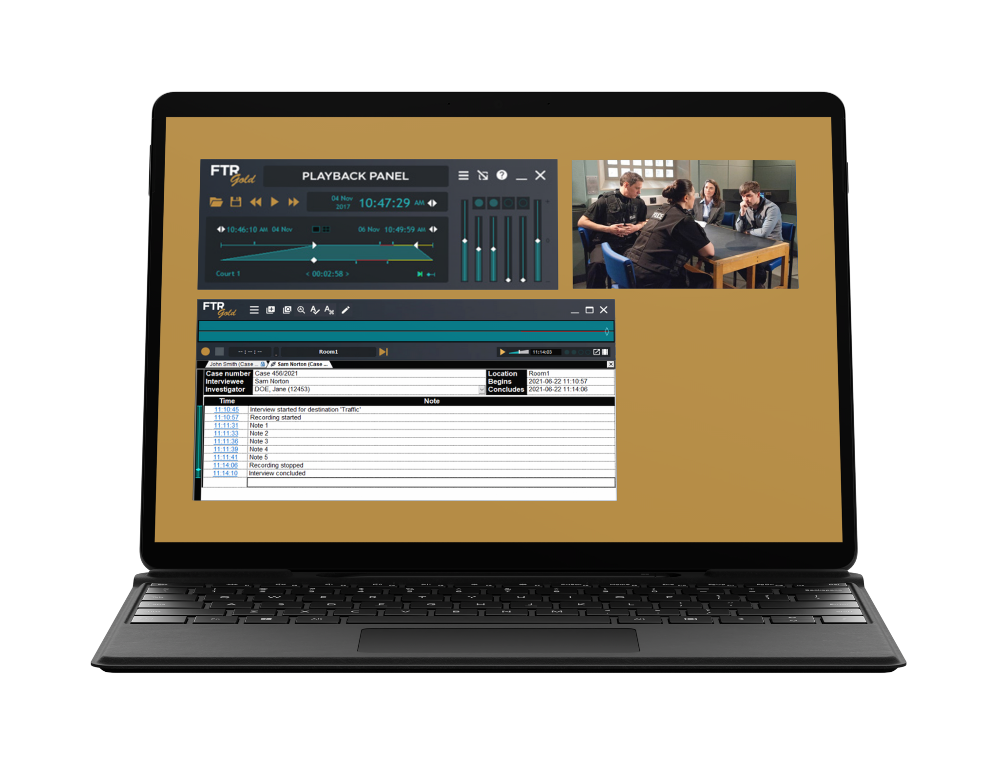 FTR Gold Interview Suite | Interview recording for law enforcement