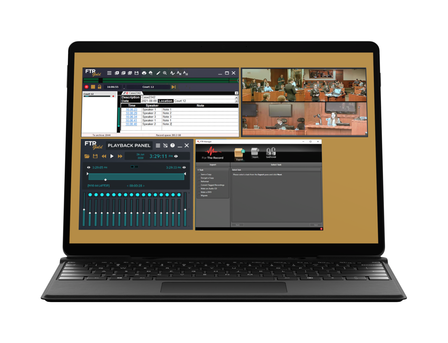 FTR Monitoring Suite | Remotely manage multiple courtrooms