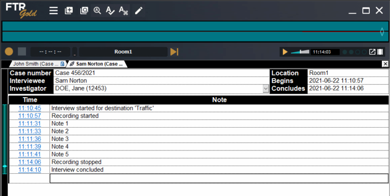 Interview Recorder Product Information | For The Record