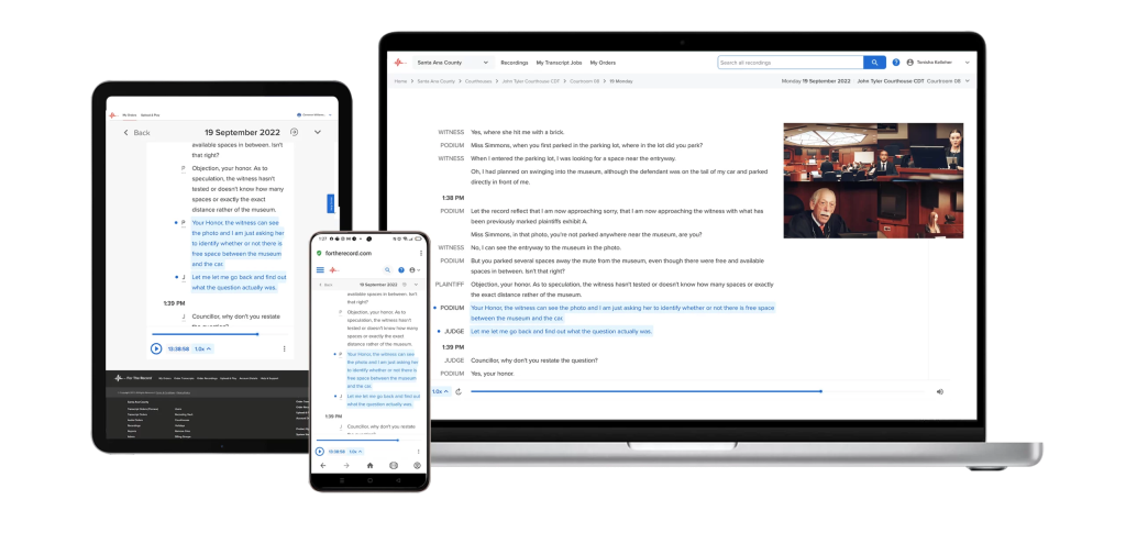 FTR RealTime | Accurate, instant, searchable digital court records